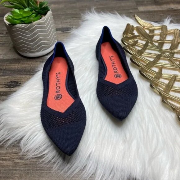 Rothy's | Shoes | Rothys Maritime Blue Lattice Point Shoes Retired ...